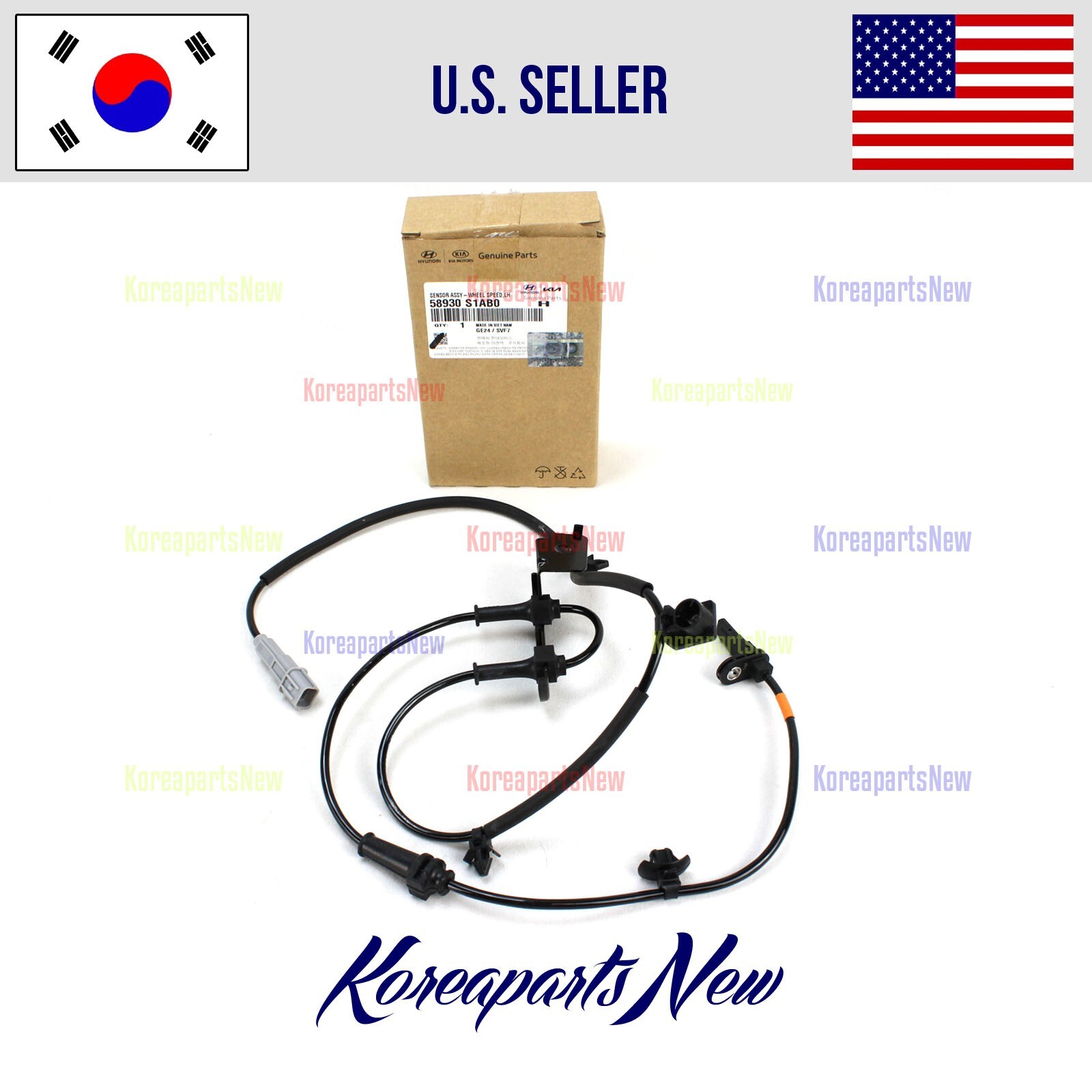 ABS Brakes Sensor FRONT Left DRIVER 58930S1AB0 ⭐OEM⭐ Hyundai Santa Fe ...