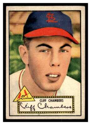1952 Topps BASEBALL #68a Cliff Chambers (Red Back) 128E-04 | eBay