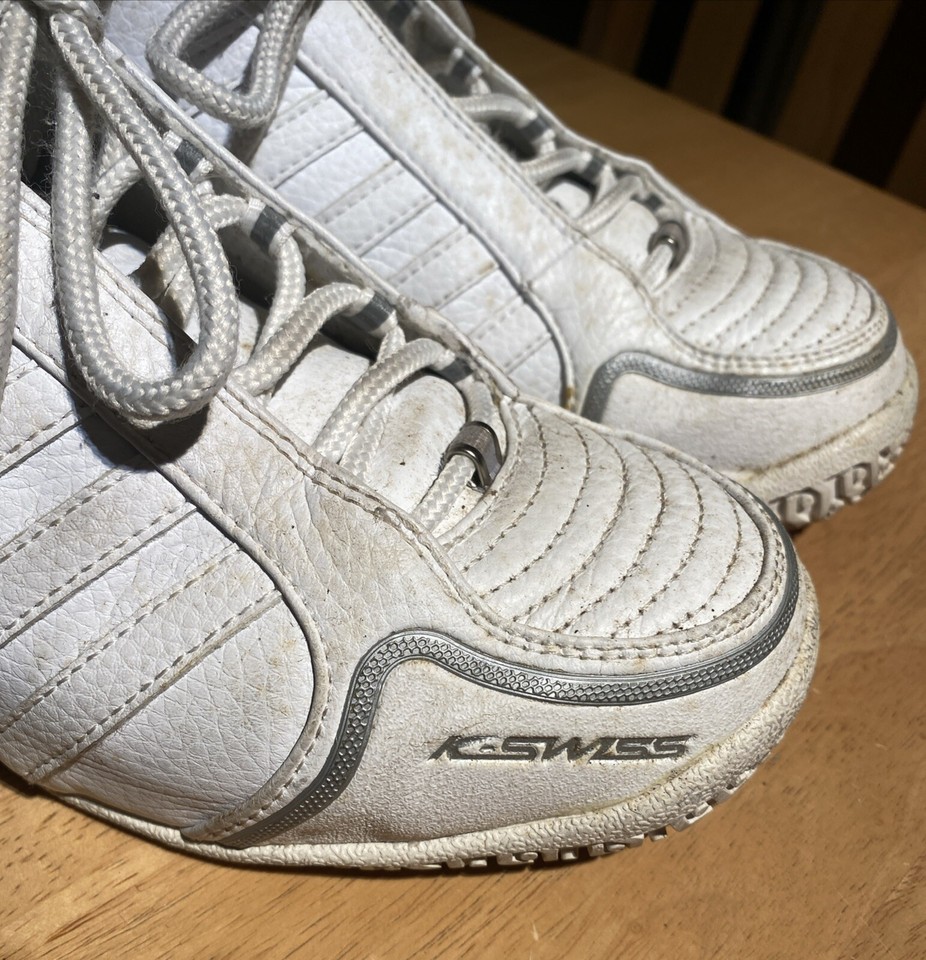 Women shoes flat K-SWISS Shock Spring White Laces UK5 EUR38 9141655LOW ...