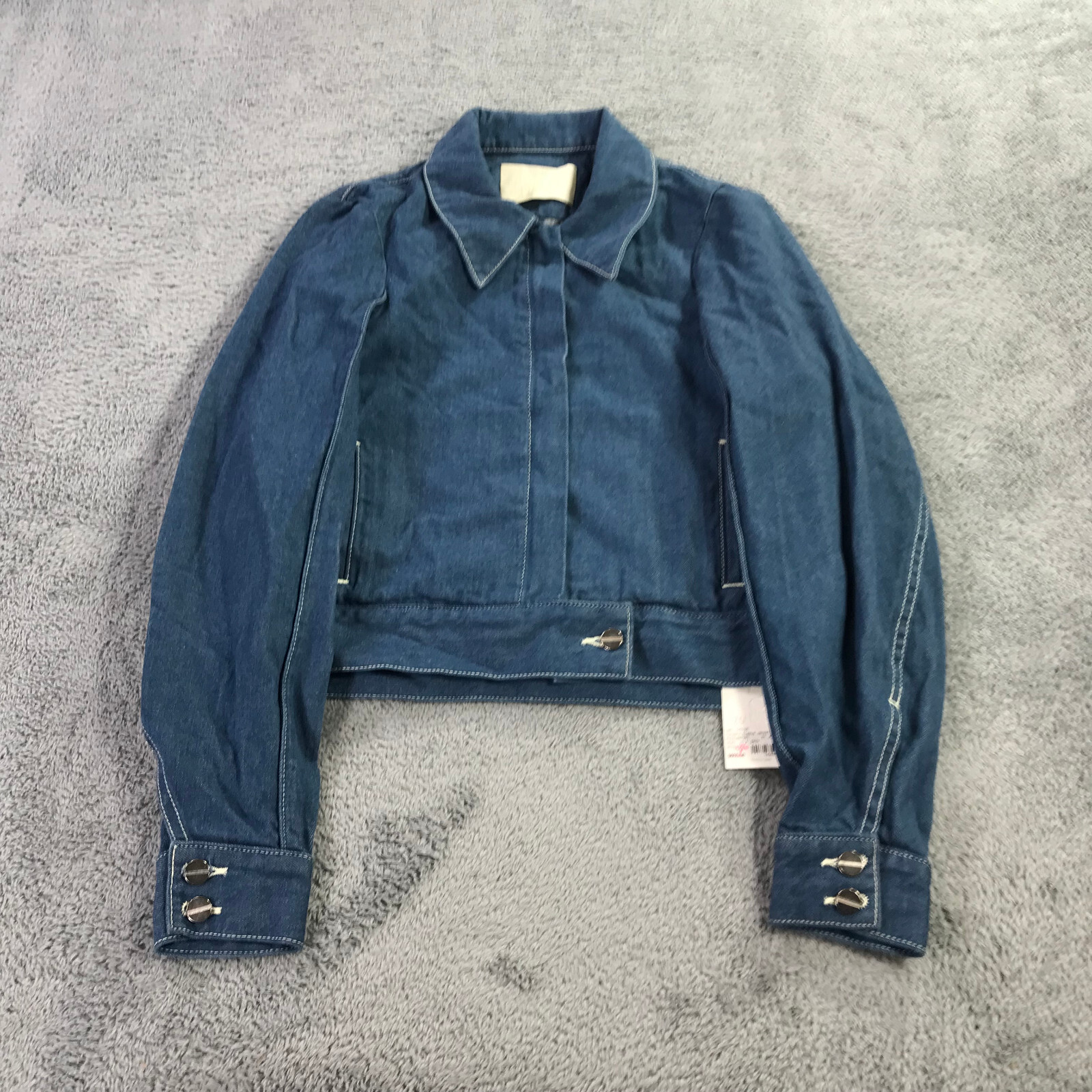 New LOROD Jacket Womens 4 Chore Coat Denim Ringspun Blue Forward sad234 ...