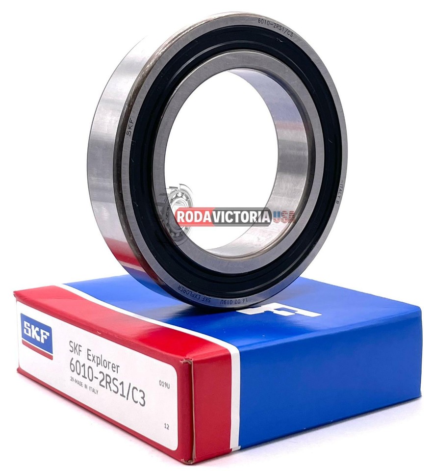 SKF 6010 2RS C3 BALL BEARING, RUBBER SEALED 6010 DDU 50x80x16mm | eBay