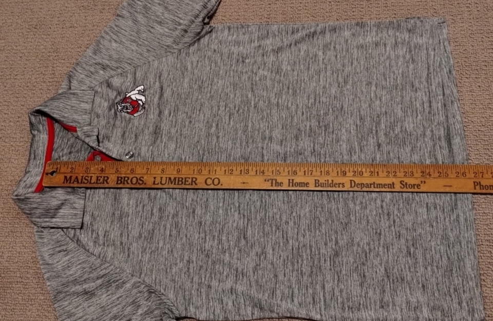 Fresno State Bulldogs Colosseum SS Polo Golf Shirt Heather Gray Medium ...