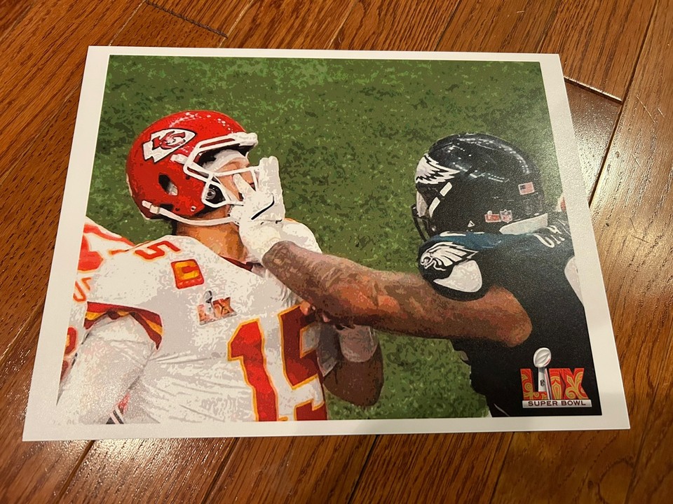 JALEN CARTER Art Print Photo 8x10" Poster Patrick Mahomes Super Bowl ...