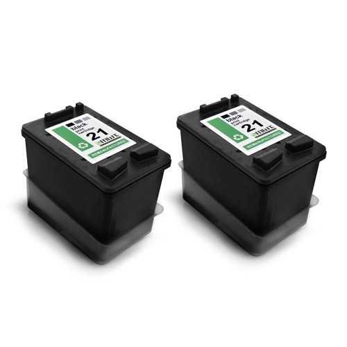 2X Cartouches Pour HP PSC 1402 1410 1415, 21XL BK NOIR 4059844107075 | eBay