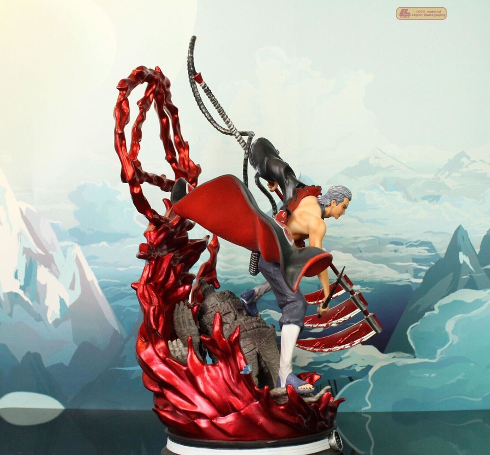 Anime ninja Shippuden Akatsuki Hidan Blood Sickle Devil Figure Statue ...