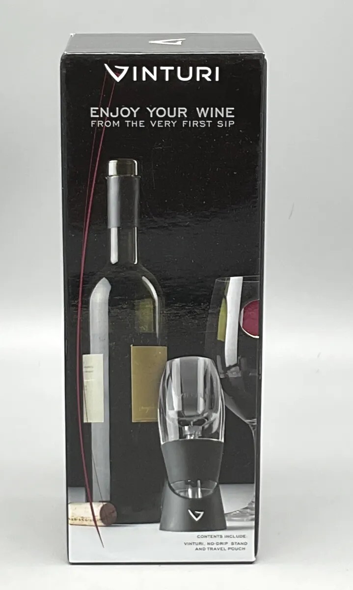 Vinturi Essential Wine Aerator Acrylic & Black Decanter New in Box | eBay