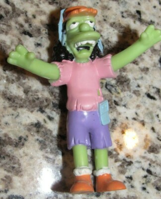 The Simpsons Otto Mann Bus Driver Zombie Halloween Action Figure 3-1/2 ...