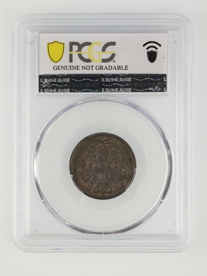 1858 Canada 20 Cents PCGS Cleaned AU Detail Coin Alignment | eBay
