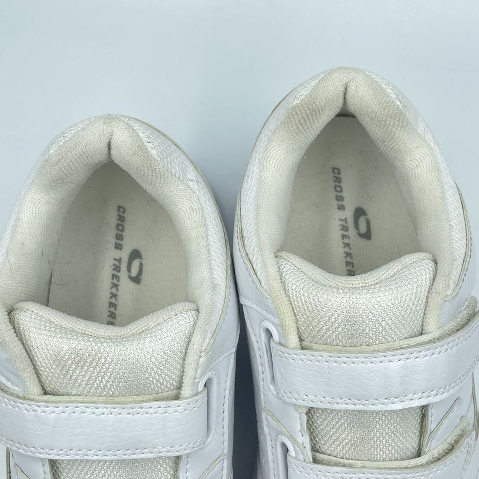 CROSS TREKKERS White Mens sz 7.5W Shoes Double Strap hook and loop ...