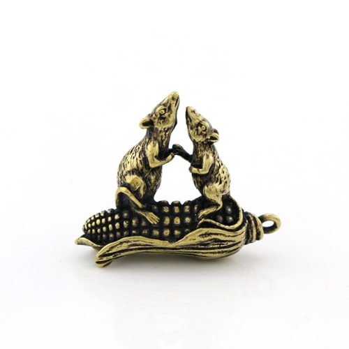 Solid Brass Mouse Figurines Small Mouse Statue House Decoration Animal ...