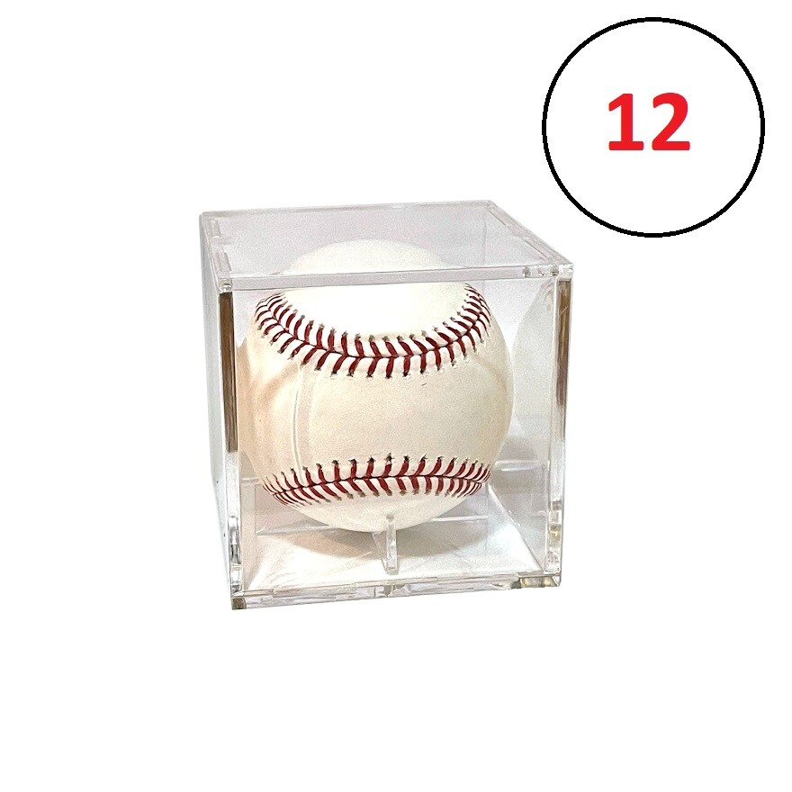Baseball Cubes 12 pack | UV Blocking Display Ball Holder Stand New | eBay