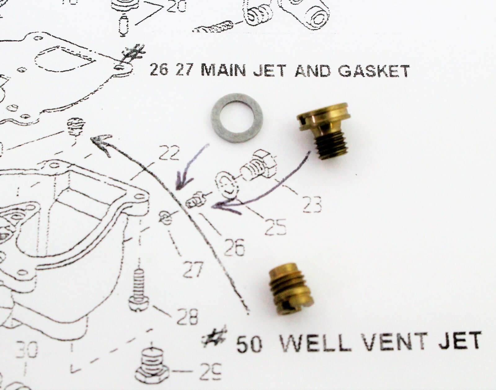 ZENITH Carburetor Jet Kit fit Wisconsin TJD L63BL 13420 13694 Main ...