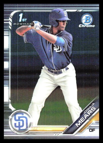 2019 Bowman Chrome Draft Joshua Mears BDC-180 San Diego Padres | eBay