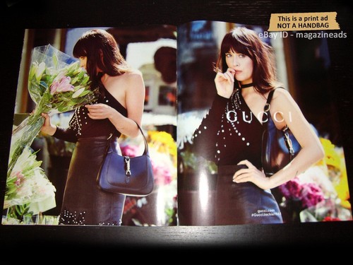 GUCCI Handbags 4-Pg PRINT AD 2023 DAKOTA JOHNSON jackie 1961 bag TARYN ...