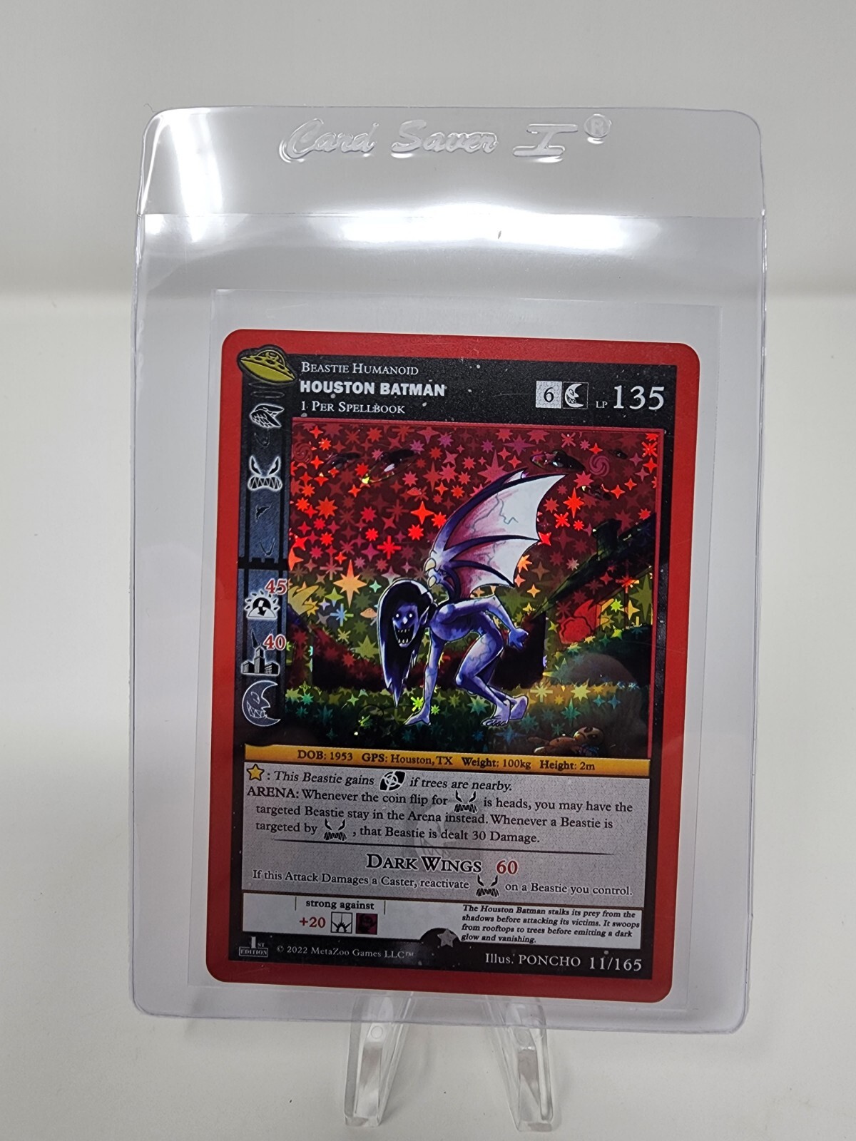 Houston Batman 11/165 MetaZoo UFO 1st Edition Full Holo Foil Card NM ...