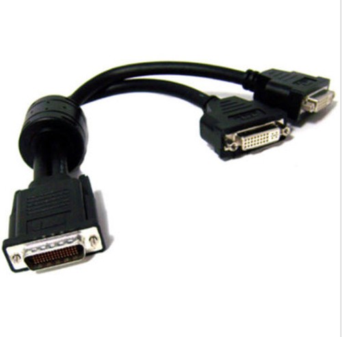 Matrox LFH-60-to-Dual DVI-I 1ft Black Cable 16029-02 for:G450 MMS | eBay
