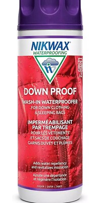 Nikwax down Proof Wash-In Waterproofing Restores DWR Water Repellency ...