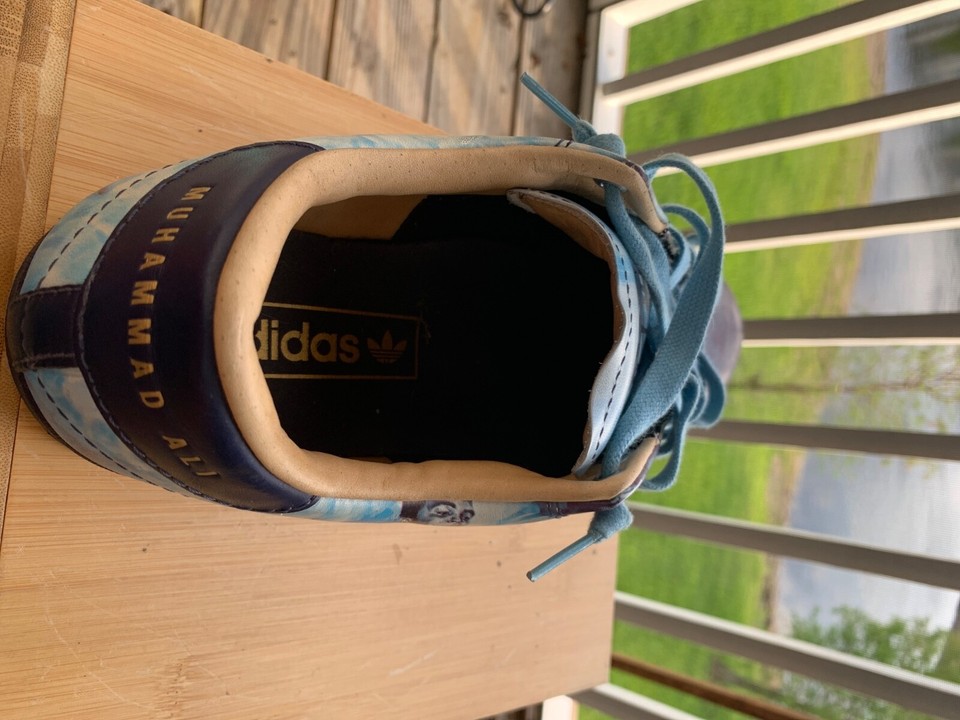 Muhammad Ali Adidas Shoe Eric Bailey-great condition-stored indoors | eBay