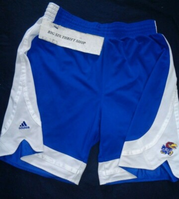 Adidas Kansas Jayhawks KU Basketball Shorts NCAA Size XL Adult | eBay