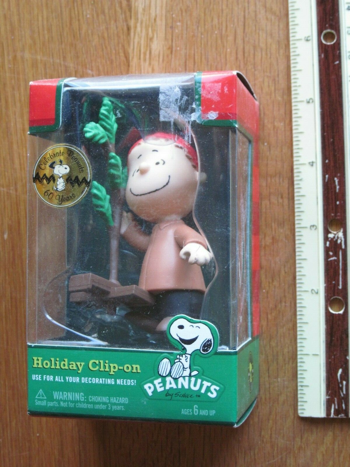 SNOOPY / PEANUTS LINUS W/ TREE CLIP-ON ORNAMENT 4" TALL MIB | eBay