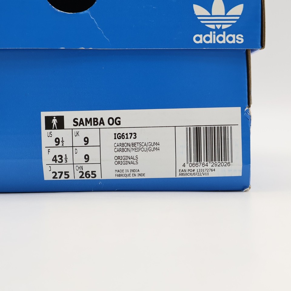 IG6173 adidas Originals Samba OG Carbon Better Scarlet Gum (Men's) | eBay