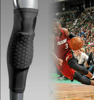2*Sports Compression Basketball EVA Cushion Protective Leg Sleeve Knee ...