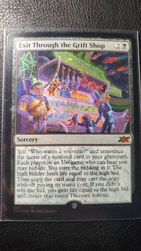 Exit Through The Grift Shop Galaxy Foil 360 M PF MTG UNfinity Series | eBay