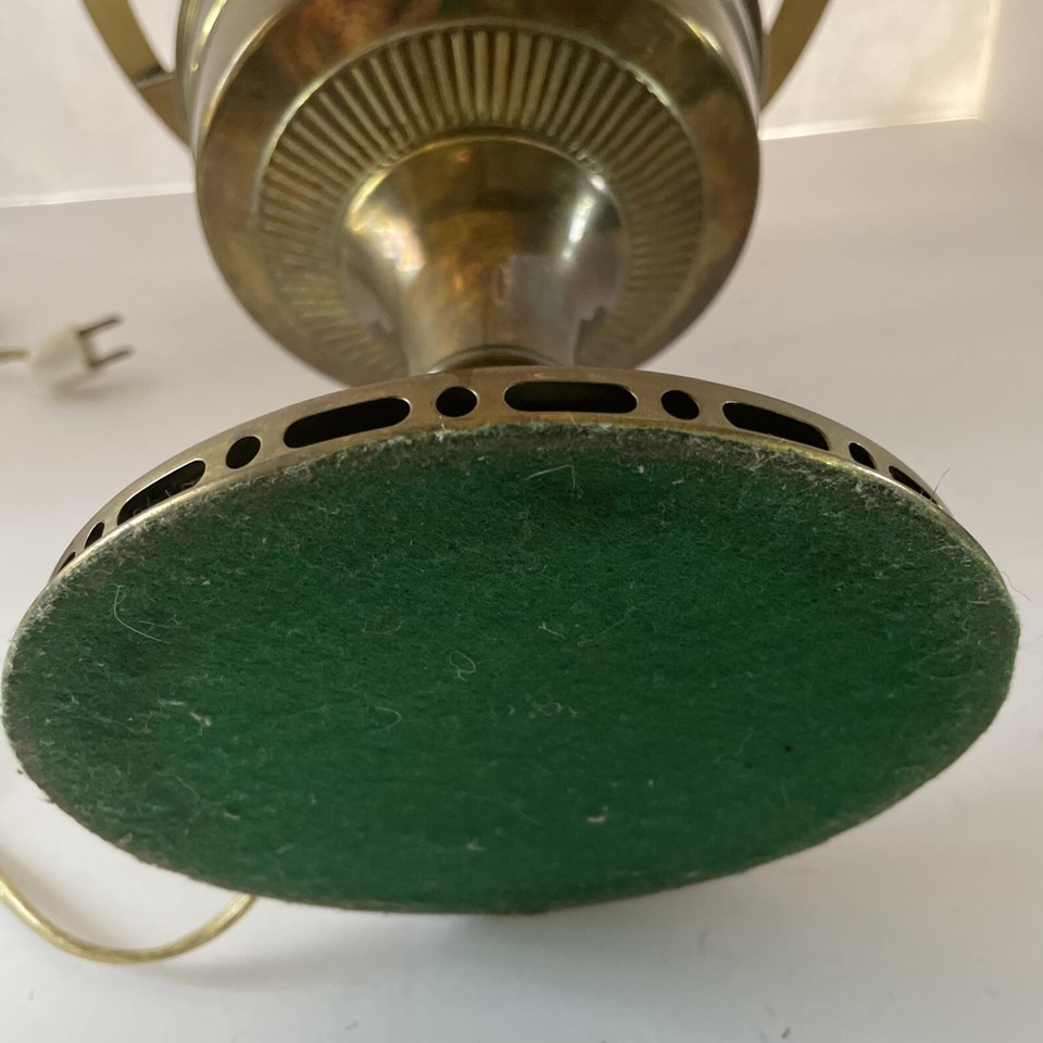 Vtg Antique Americana Shade Aladdin Electrified Oil Lamp W/ Aladdin ...