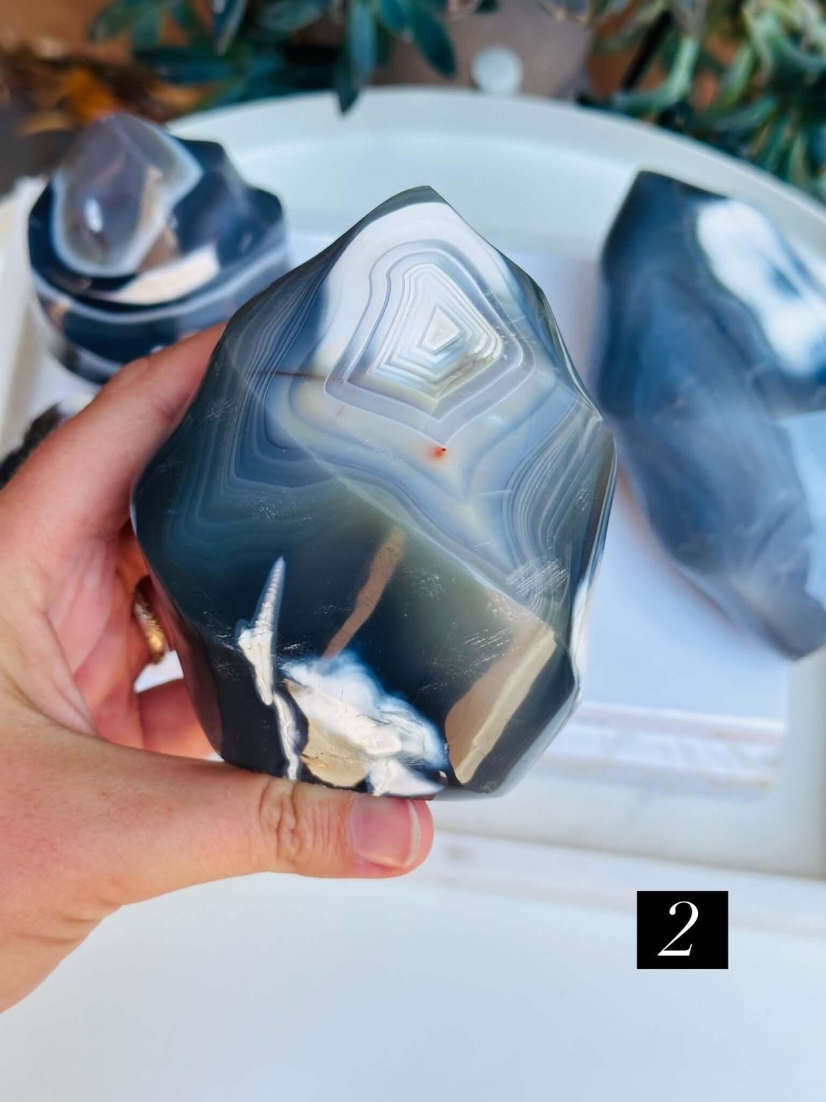 Beautiful Orca Agate Twist Flame Carvings from Madagascar | eBay