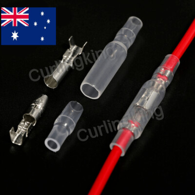 200PCS Motorcycle Car Terminals Male & Female Wire Bullet Crimp ...