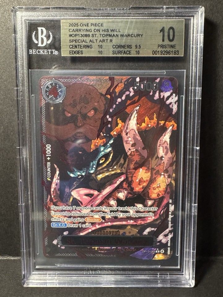 One Piece OP-13 Five Elders Demon God Pack Beckett Graded Special Alt ...