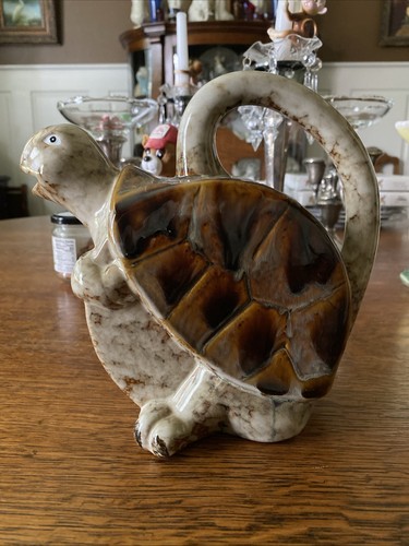 Ceramic Pottery Turtle Watering Can Pitcher terrapin station grateful ...