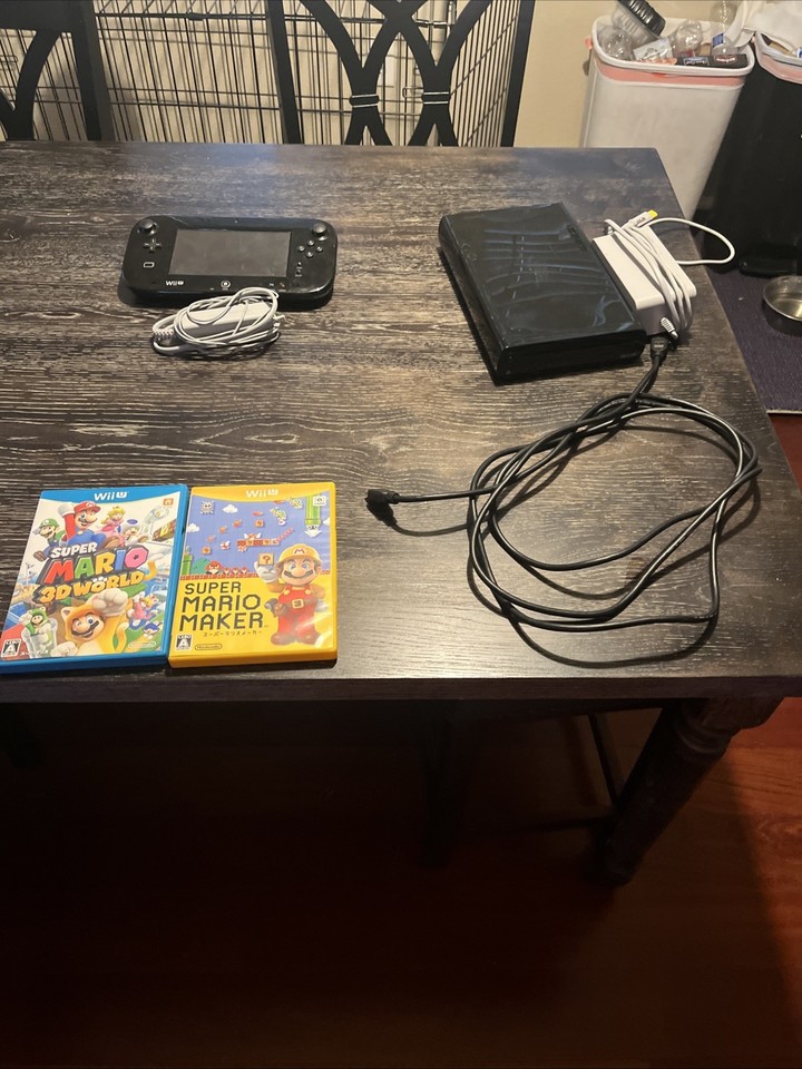 Wii U Japanese Addition Full Bundle With Mario Maker And Mario 3d World ...