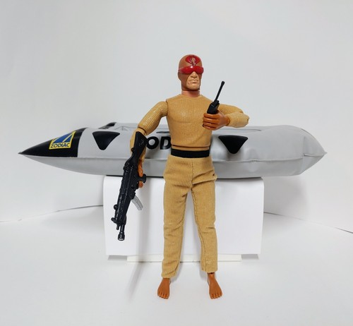 Inflatable Zodiac Boat 1:6 Scale With Vintage Cobra Soldier GI JOE 12 ...