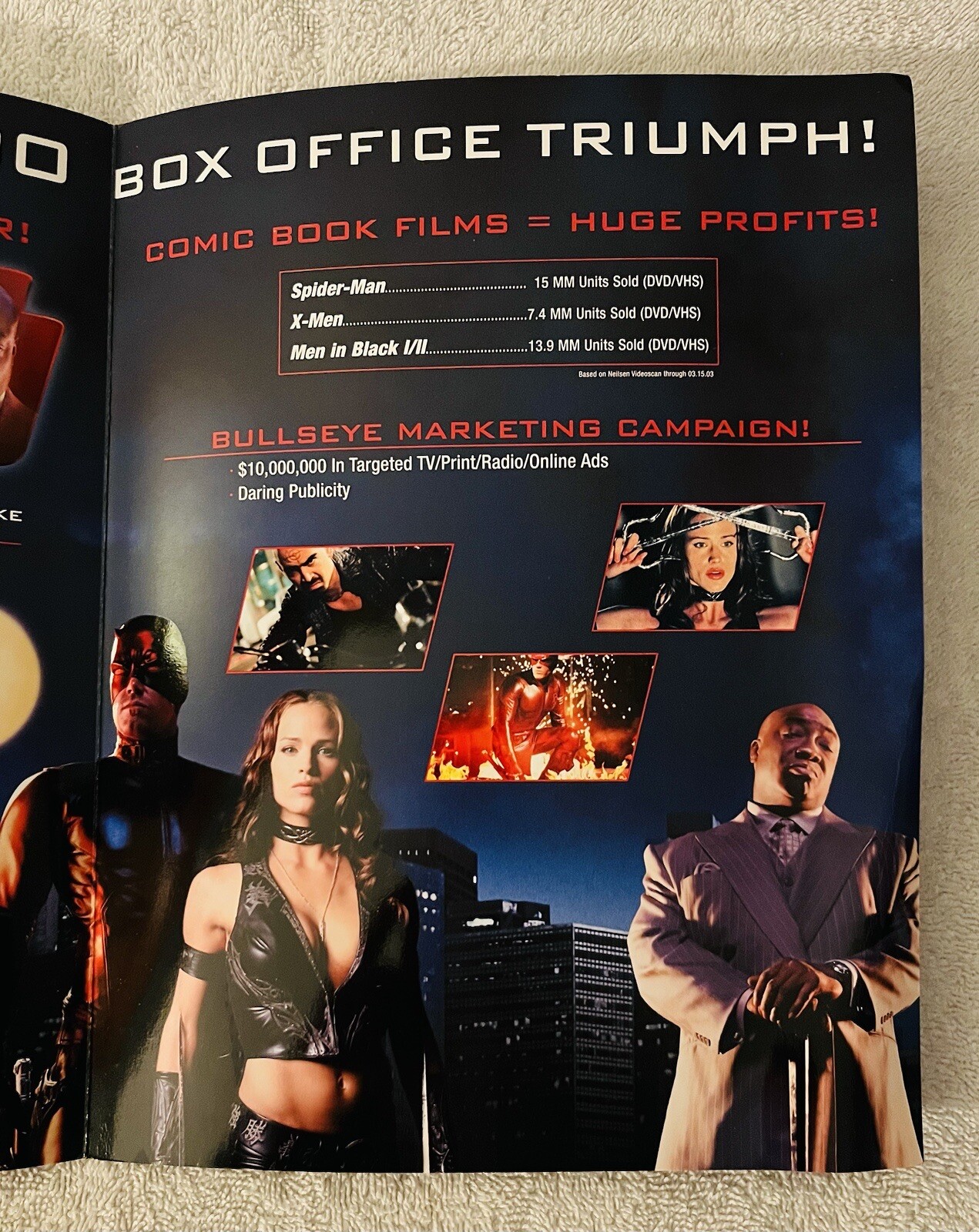 Video Store Promo Trifold Ad 2003 For DVD/VHS Daredevil Movie ...