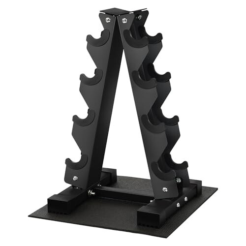 Fitvids Dumbbell Rack A-Frame Weight Rack for Home Gym 4 Tier ...