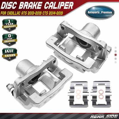 Rear Side Brake Calipers with Bracket and Piston for Cadillac ATS 2013 ...