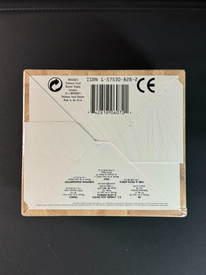 Pokémon 1st Edition Fossil Booster Box - ENGLISH - WOTC - Factory ...