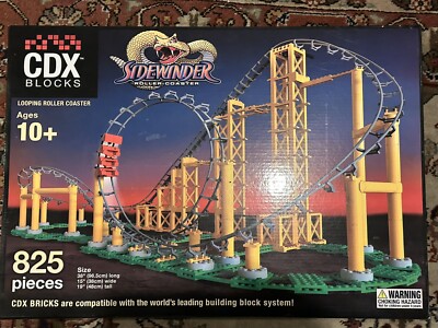 EUC CDX Blocks Sidewinder Roller Coaster Building Set | 3986 L brick ...