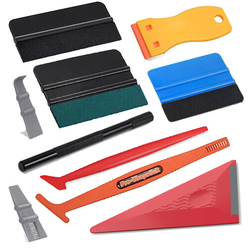 Auto Vinyl Application Tools Wrapping Squeegee, Red Triangle Squeegee ...