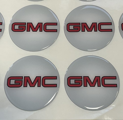 4 Wheel 3.5" 88mm SILVER GMC 1500 2500 3500 Wheel Center Cap Logo Dome ...