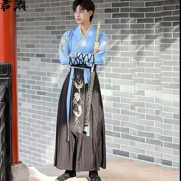 Dragon Pattern Clothes Chinese Style Traditional Hanfu Men Ancient ...