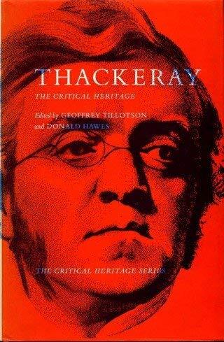 Thackeray: The Critical Heritage de Geoffrey Tillotson et Professor ...