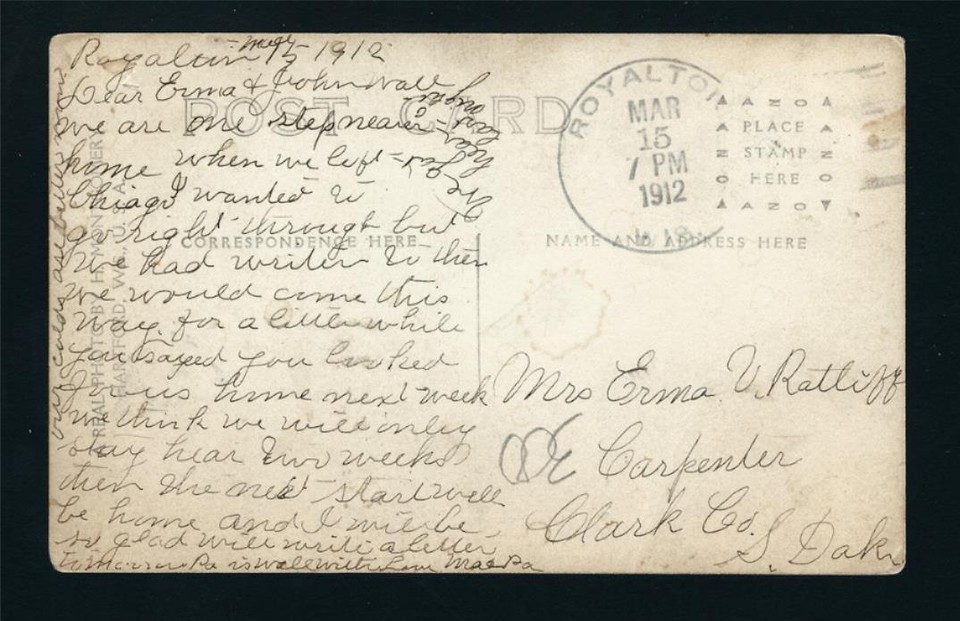 Royalton Wisconsin WI 1912 RPPC Dirt East Main Street, Homes, Concrete ...