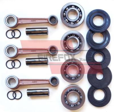 Suzuki GT750 GT 750 Conrod Con Rod Kits x3 - Main Bearings (all) - Seal ...