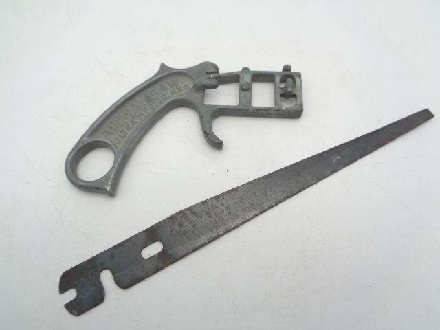 Vintage Allway Small Antique Pistol Grip Saw Ultra Mfg Co. NYC Pat ...