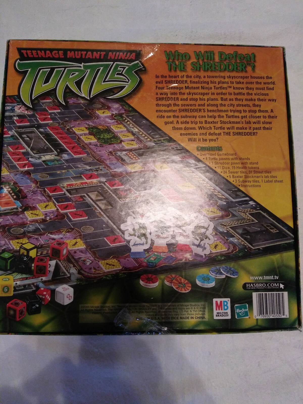 Teenage Mutant Ninja Turtles Board Game 2003 Milton Bradley Game | eBay