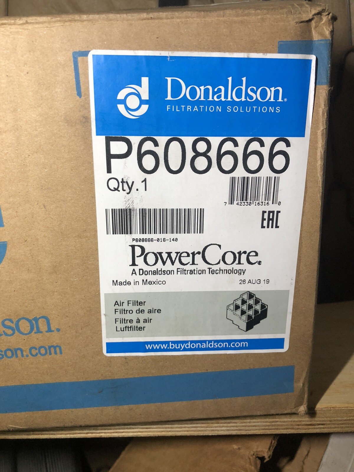 DONALDSON P612513 - Cross reference air filters