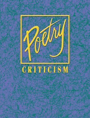 Poetry Criticism by Lawrence J. Trudeau (2015, Hardcover) for sale ...
