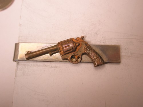 Revolver Vintage SMALL Tie Bar Clip gun pistol shoot reload target ...